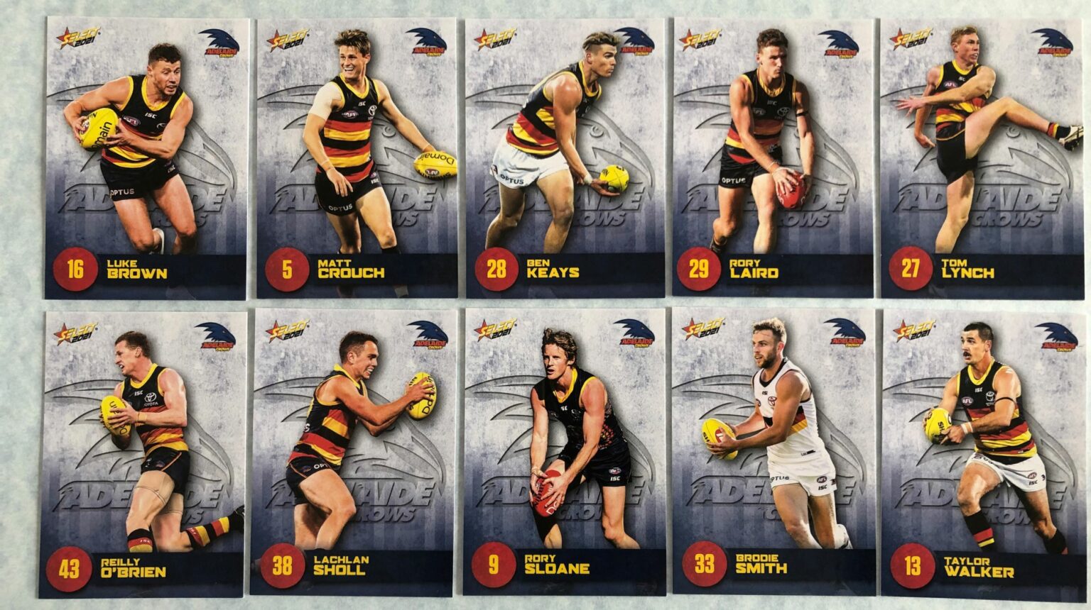 2021 Select Footy Stars Team Set of 10 cards: Adelaide Crows – Fanatic ...